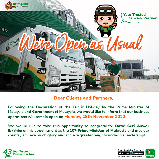 The New City-Link Express Mobile App | City-Link Express Malaysia